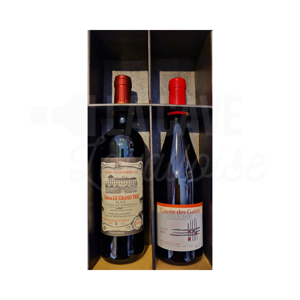 Coffret Vins Tradition 2 Bouteilles - La Cave Lavalloise