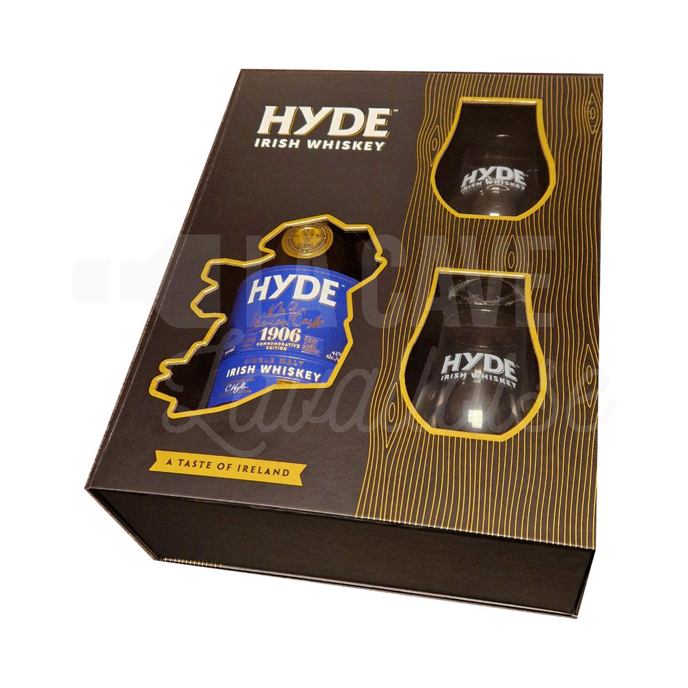 Coffret Hyde + 2 Verres - Single Malt Irish Whiskey | La Cave Lavalloise à LAVAL 53 en Mayenne