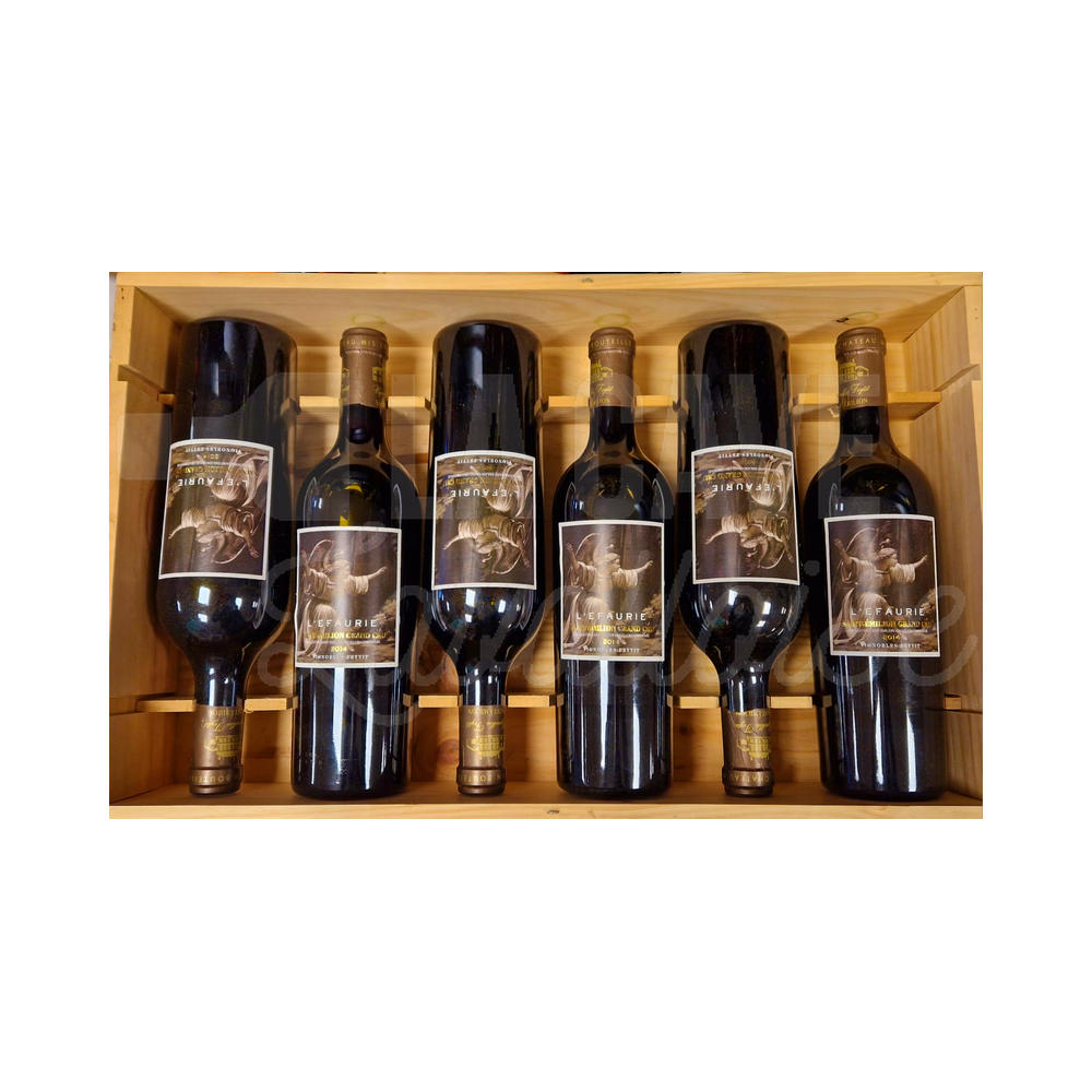 L'Efaurie - CAISSE BOIS 6 Bouteilles - Saint-Emilion Grand Cru 2014 ...