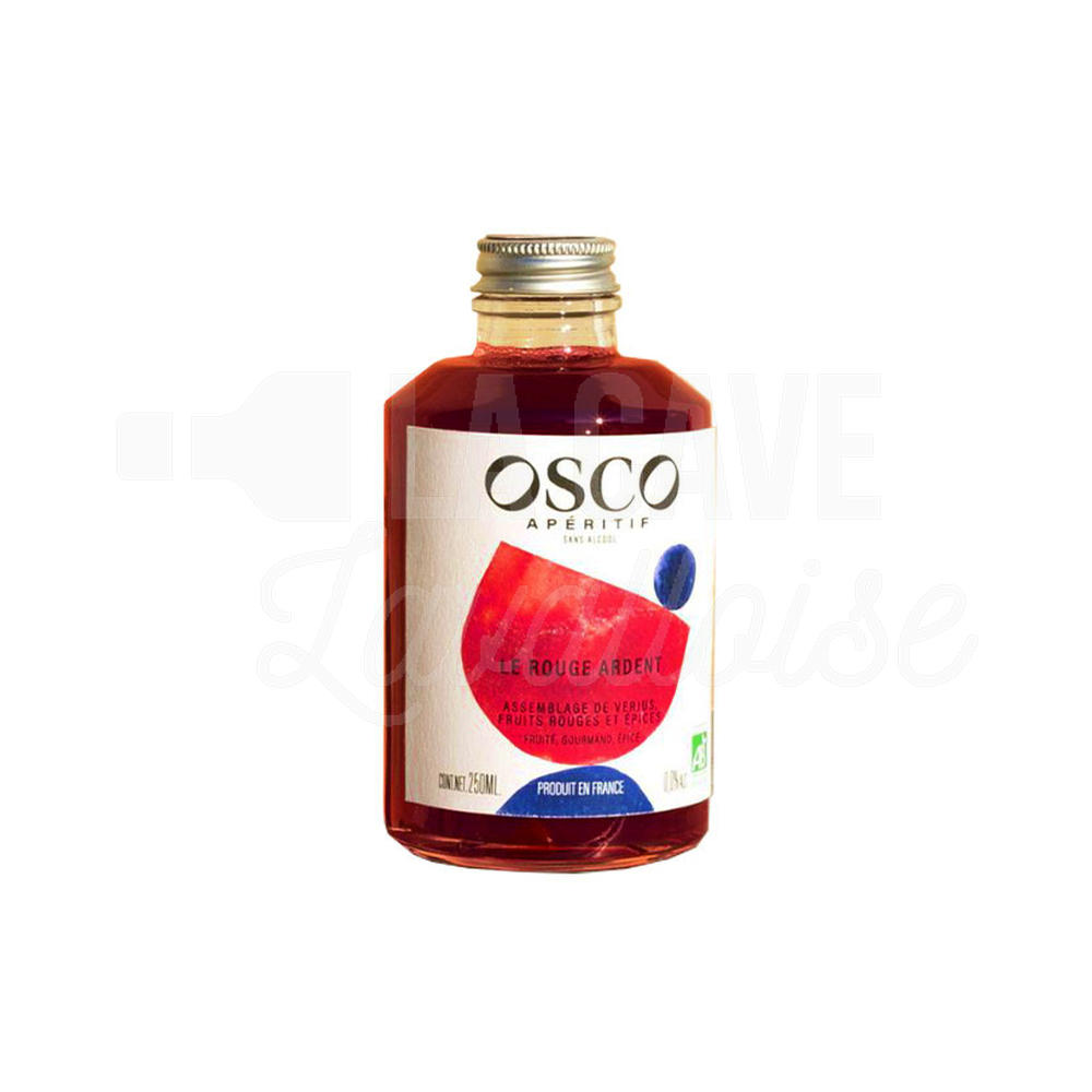 Osco Le Rouge Ardent - Apéritif Biologique sans alcool - 25cl | La Cave ...